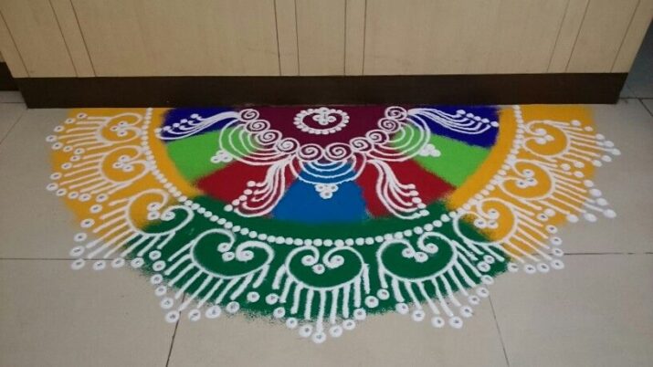 50+ Best Free Hand Simple Rangoli Designs for Diwali – It'sMyBengaluru